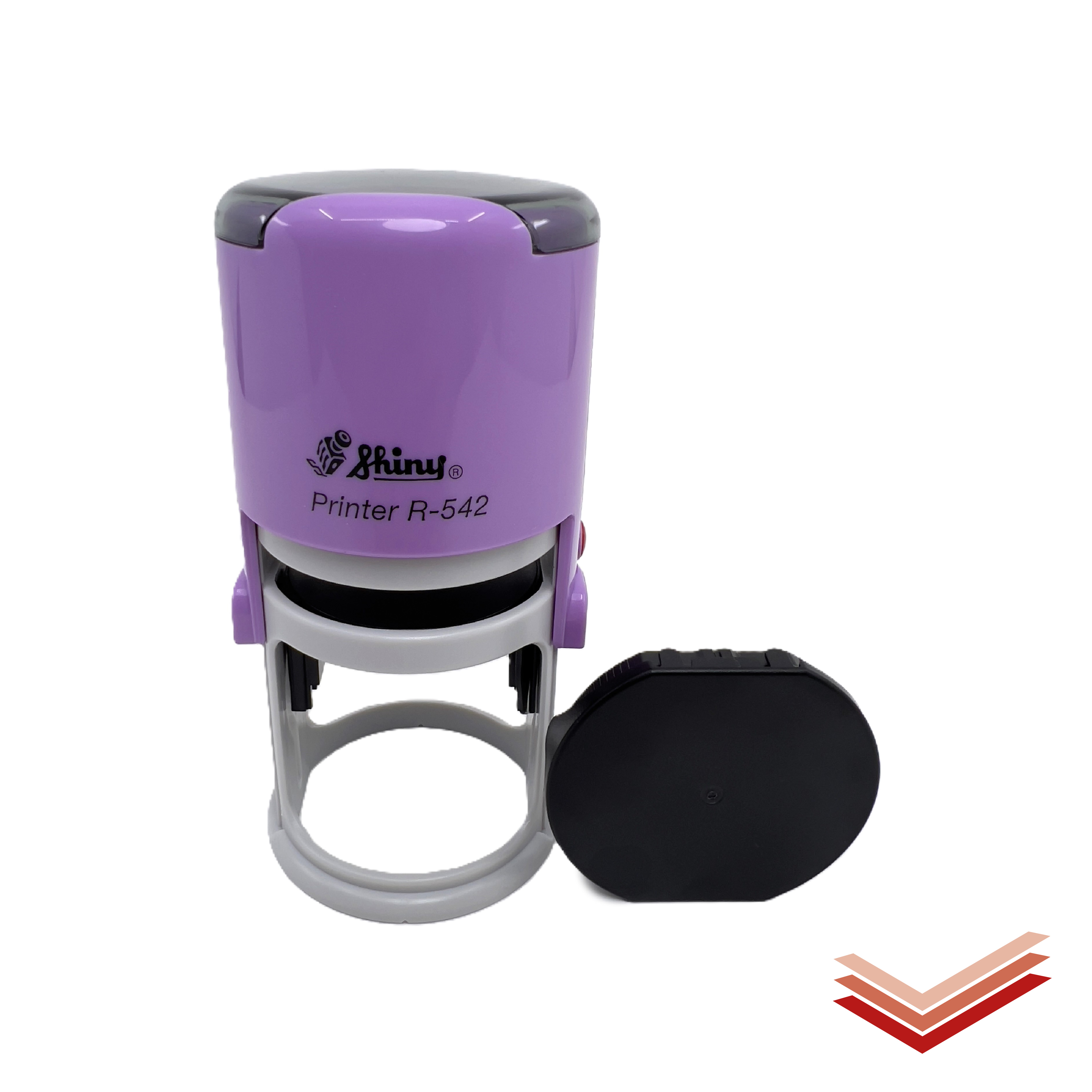 SELLO SHINY R-542 REDONDO 42mm VIOLETA PASTEL/ALMOHADILLA NEGRA | SHINY ...